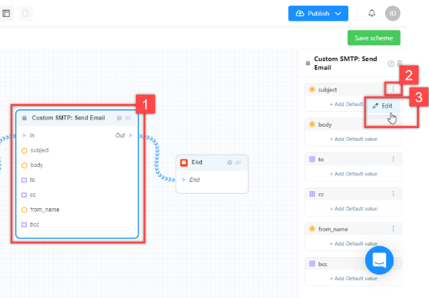 Configuring the Custom SMTP module | AppMaster