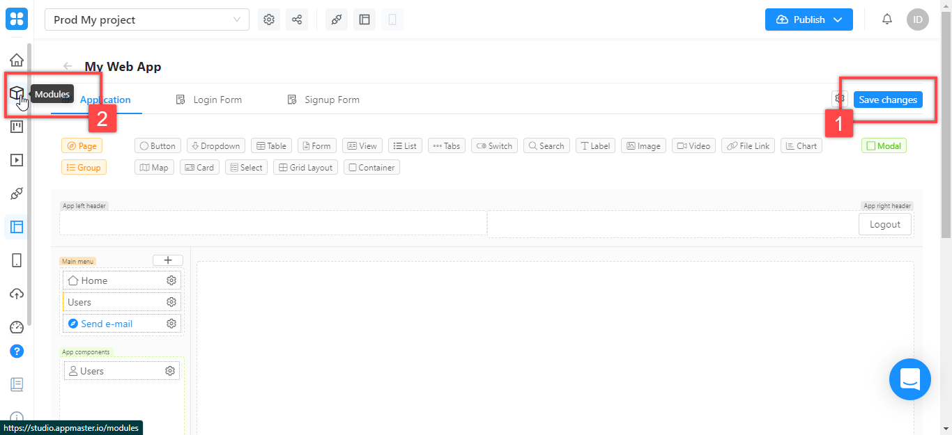 Configuring the Custom SMTP module | AppMaster